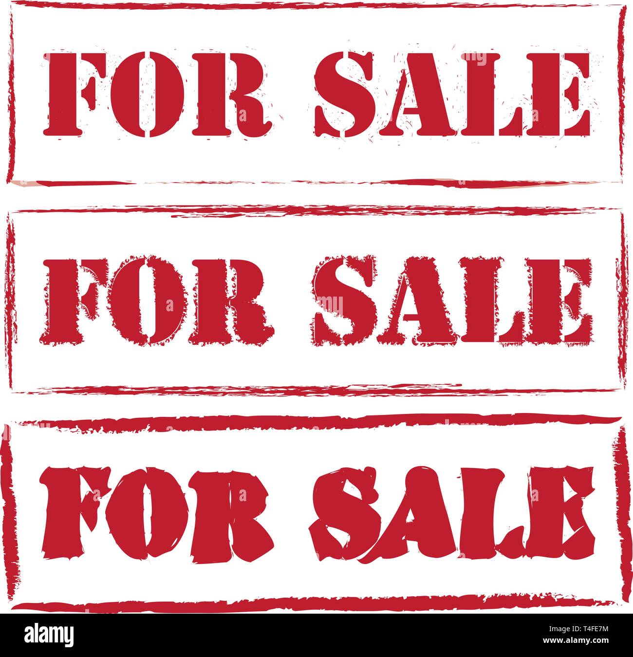 Big red Sale stamps, vector illustration Stock Vector Image & Art - Alamy