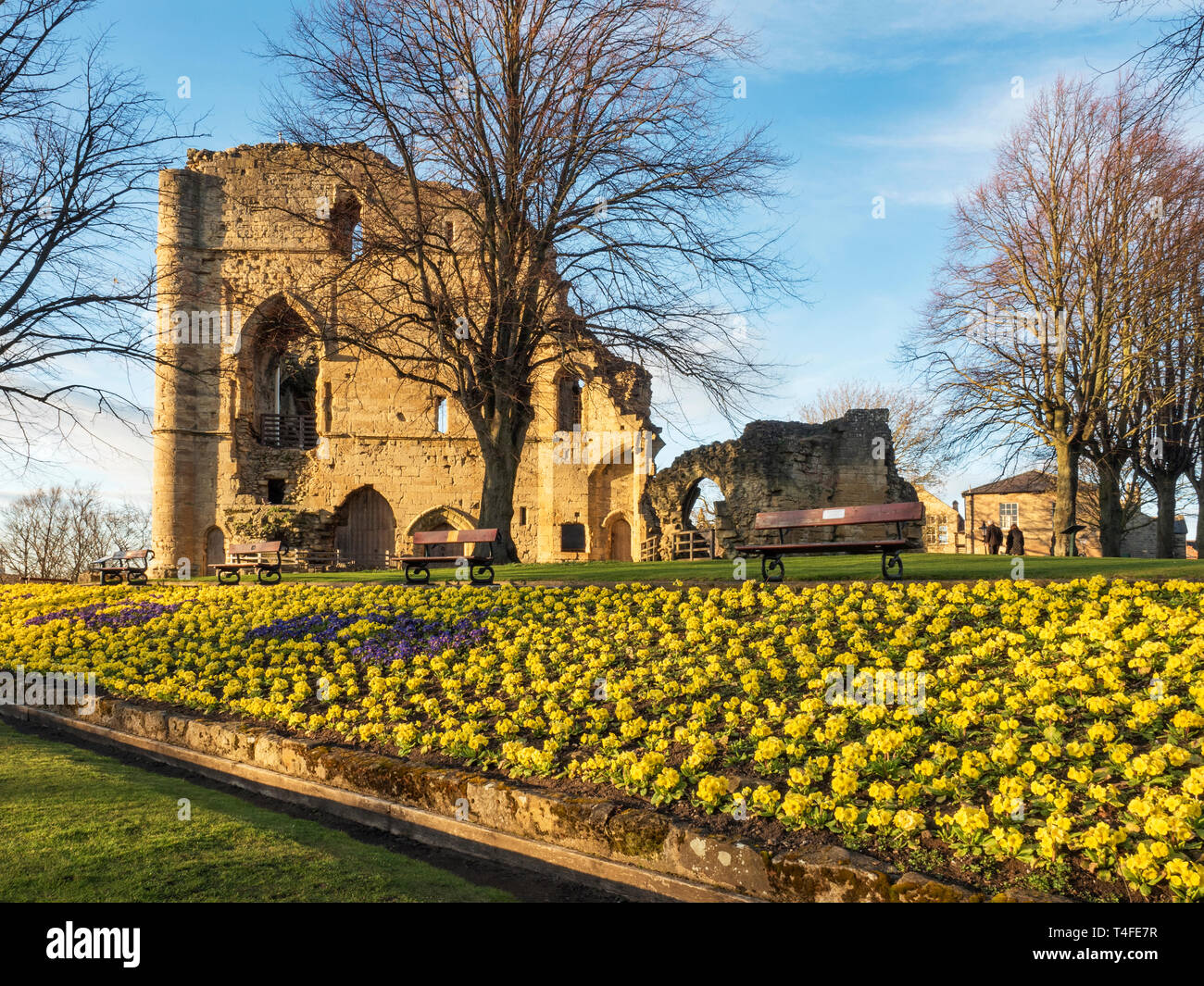 The Kings Tower at Knaresborough Castle in Spring Knaresborough ...