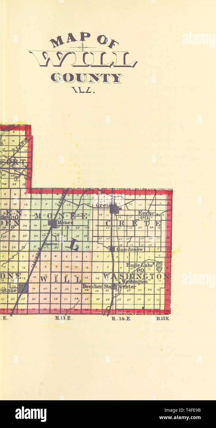 The history of Will County Illinois Stock Photo - Alamy