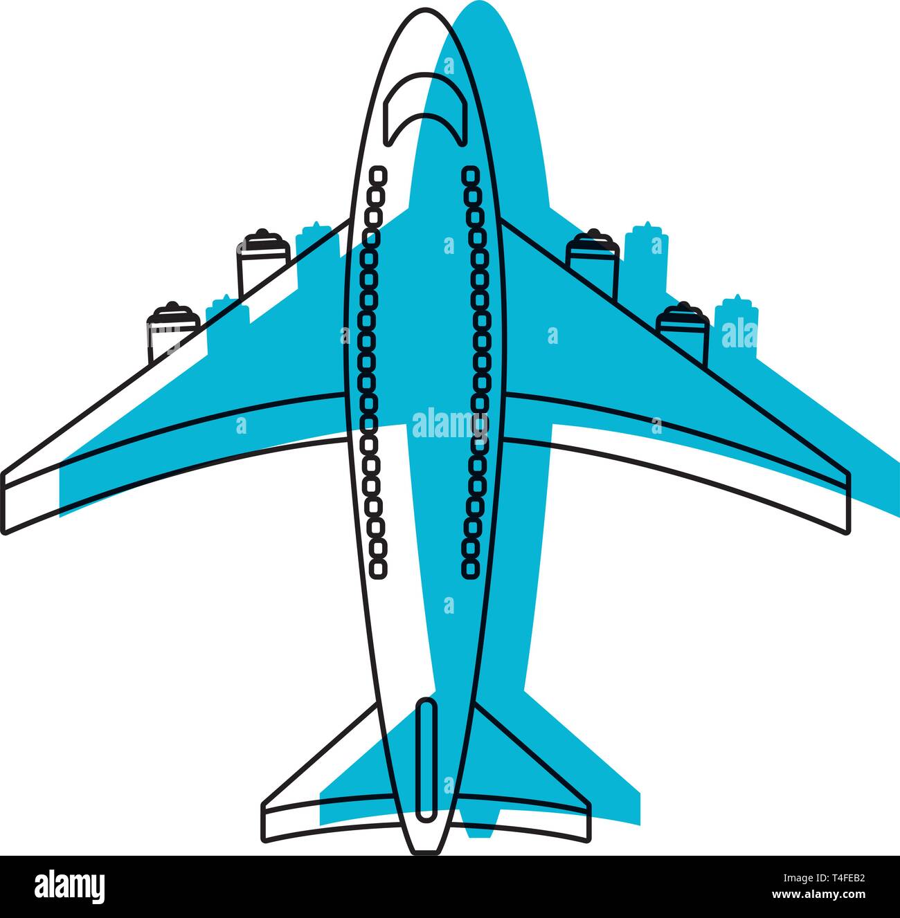 transportation concept airplane cartoon vector illustration graphic ...
