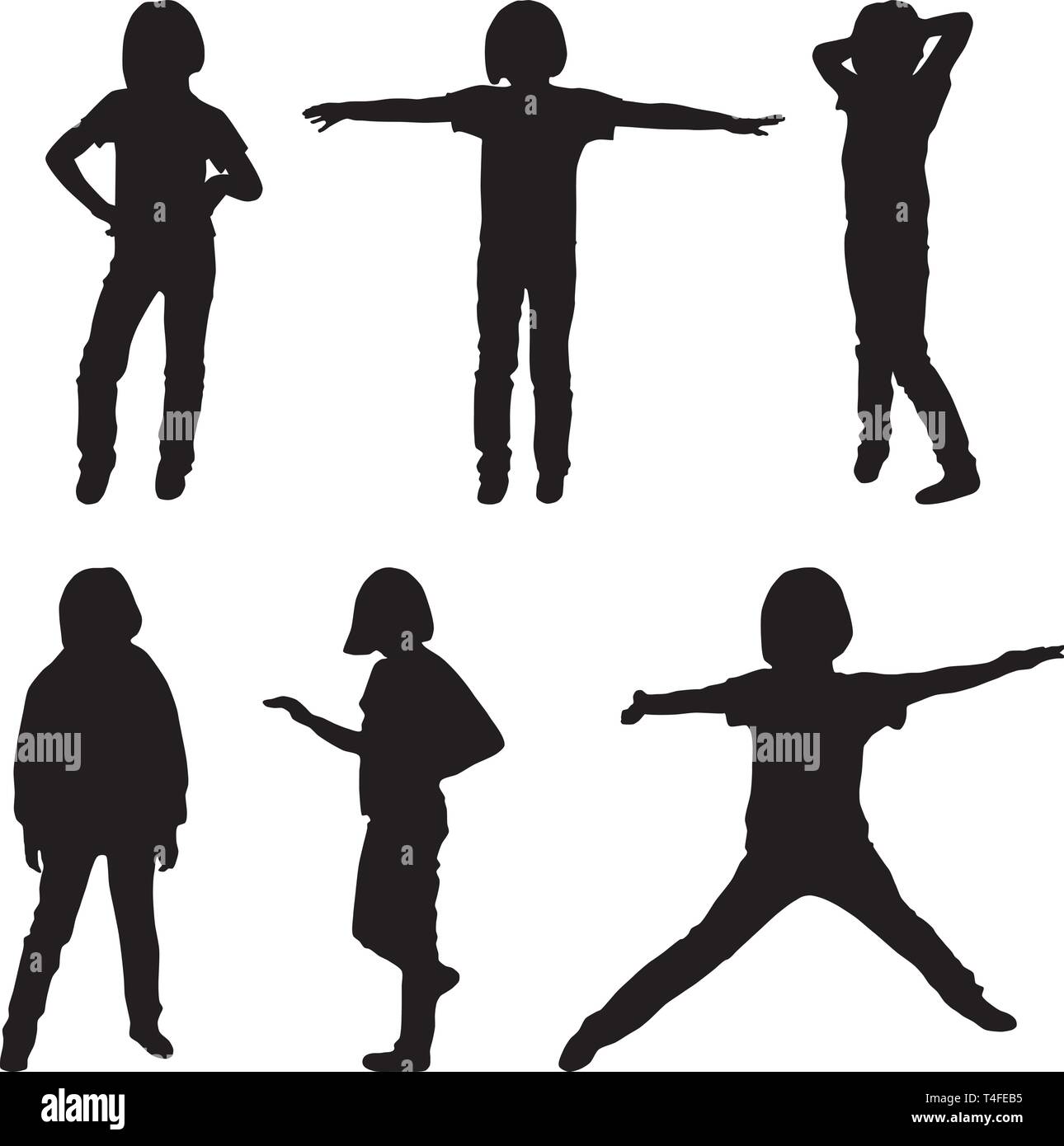 Girl silhouettes hi-res stock photography and images - Alamy