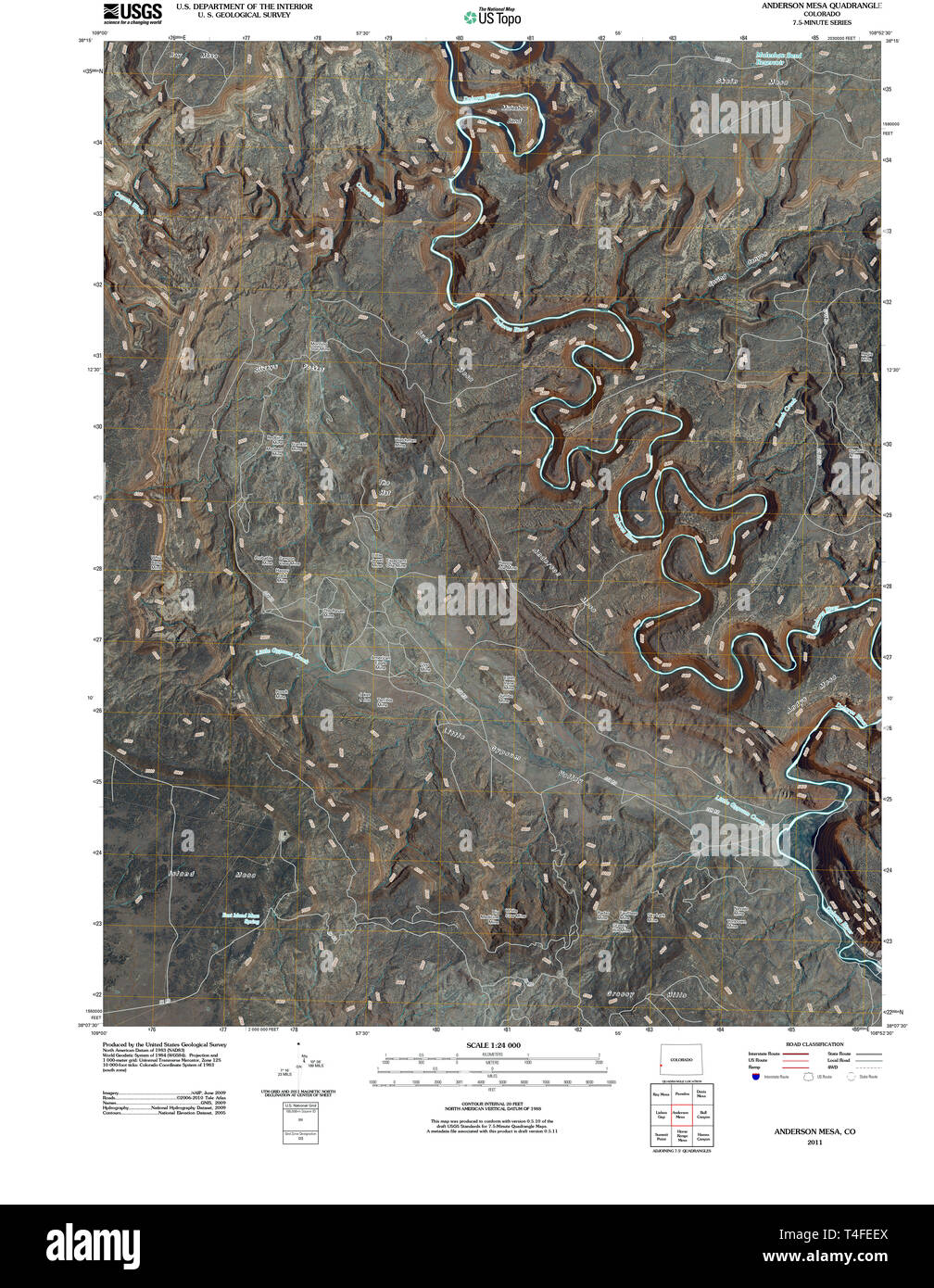 Mesa colorado map hi-res stock photography and images - Alamy