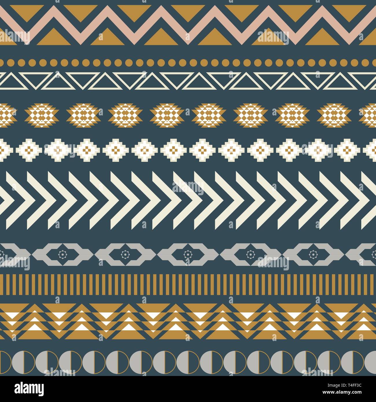 Aztec Pattern Blue