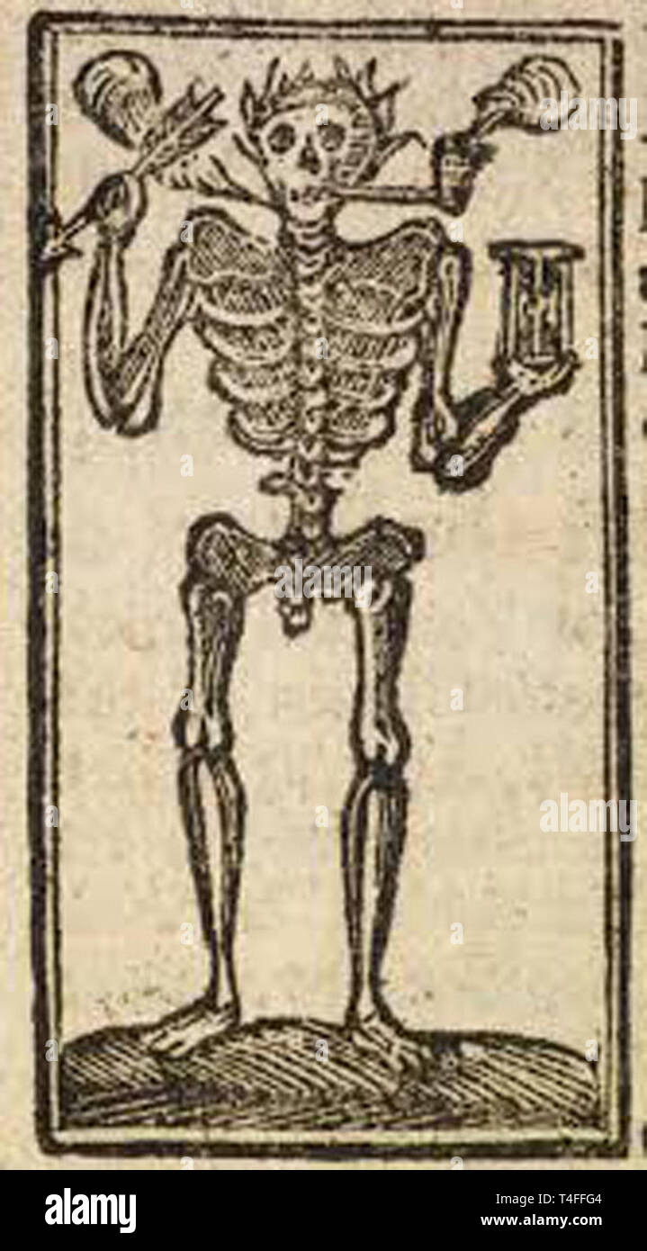 Black Death Art Skeleton