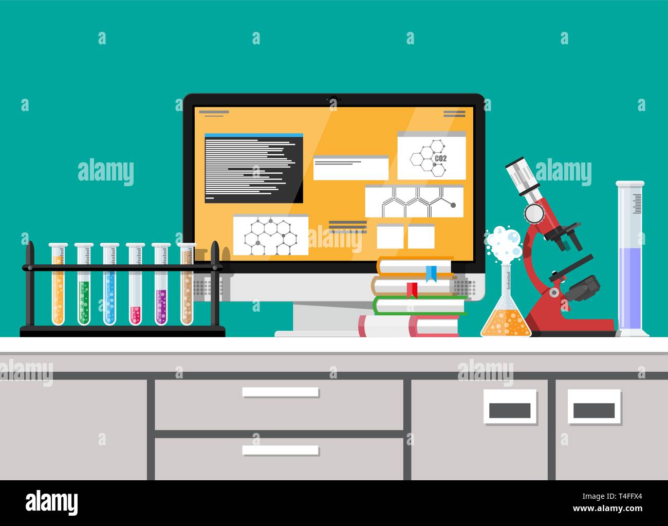 Laboratory Glass Jars Stock Vector Images - Alamy