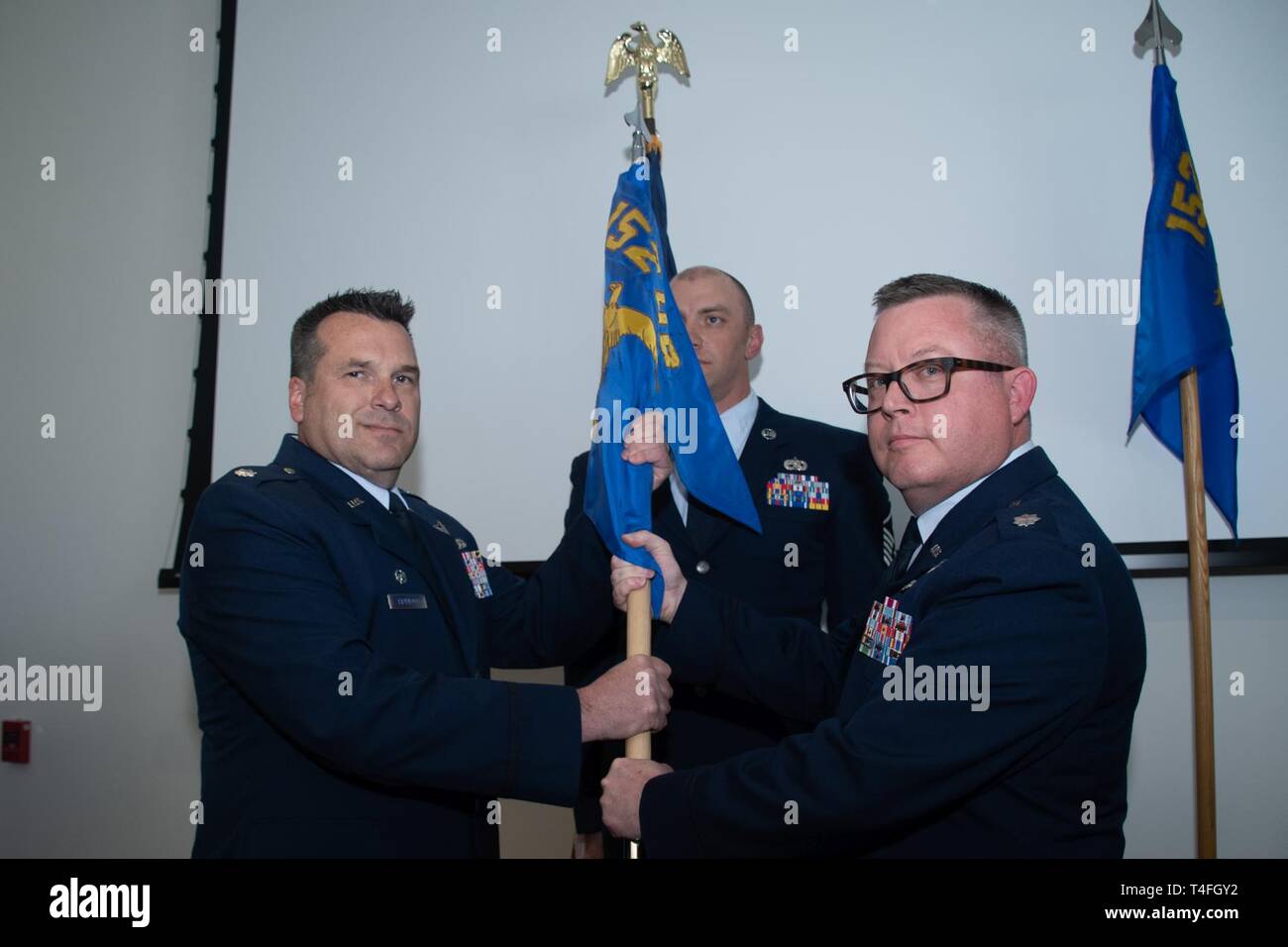 Lt. Col. Todd Hudson relinquishes command of the 152nd Operations ...