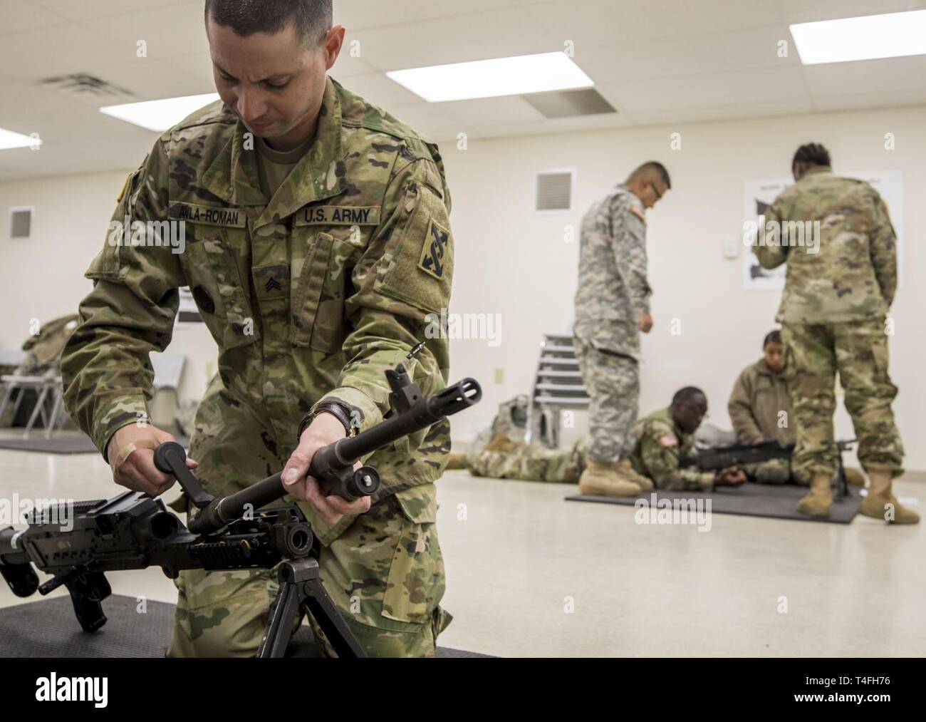 Sgt. Thomas E. Avila-Roman, a U.S. Army Reserve automated logistics ...