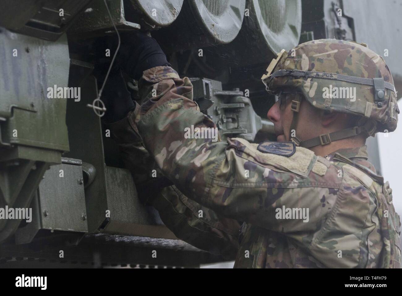 A Soldier with Baker Battery 3rd battalion 321st Field Artillery ...