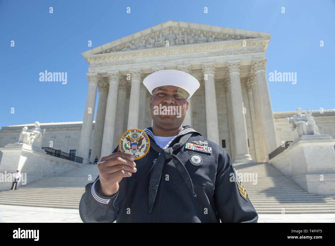 WASHINGTON (April 10, 2019) Hospital Corpsman 1st Class Reginald Oden ...