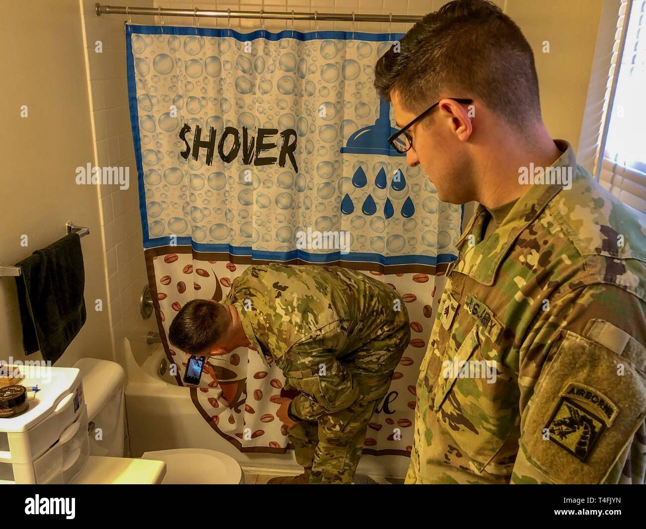 1st Sgt. Jeremy Crisp (left), senior enlisted advisor of the 22nd ...