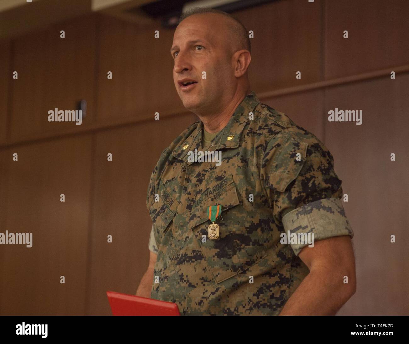 Maj. John C. Johnson, an avionics officer with 4th Marine Aircraft Wing ...