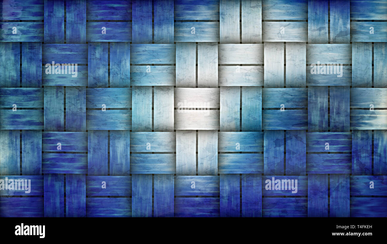 Blue and White Rattan Background Stock Photo - Alamy