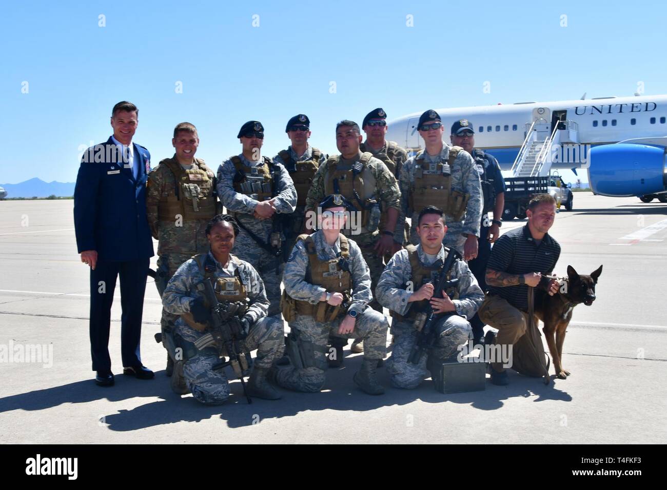 U.S Air Force Col. Mike Drowley, 355th Wing commander, poses for a ...