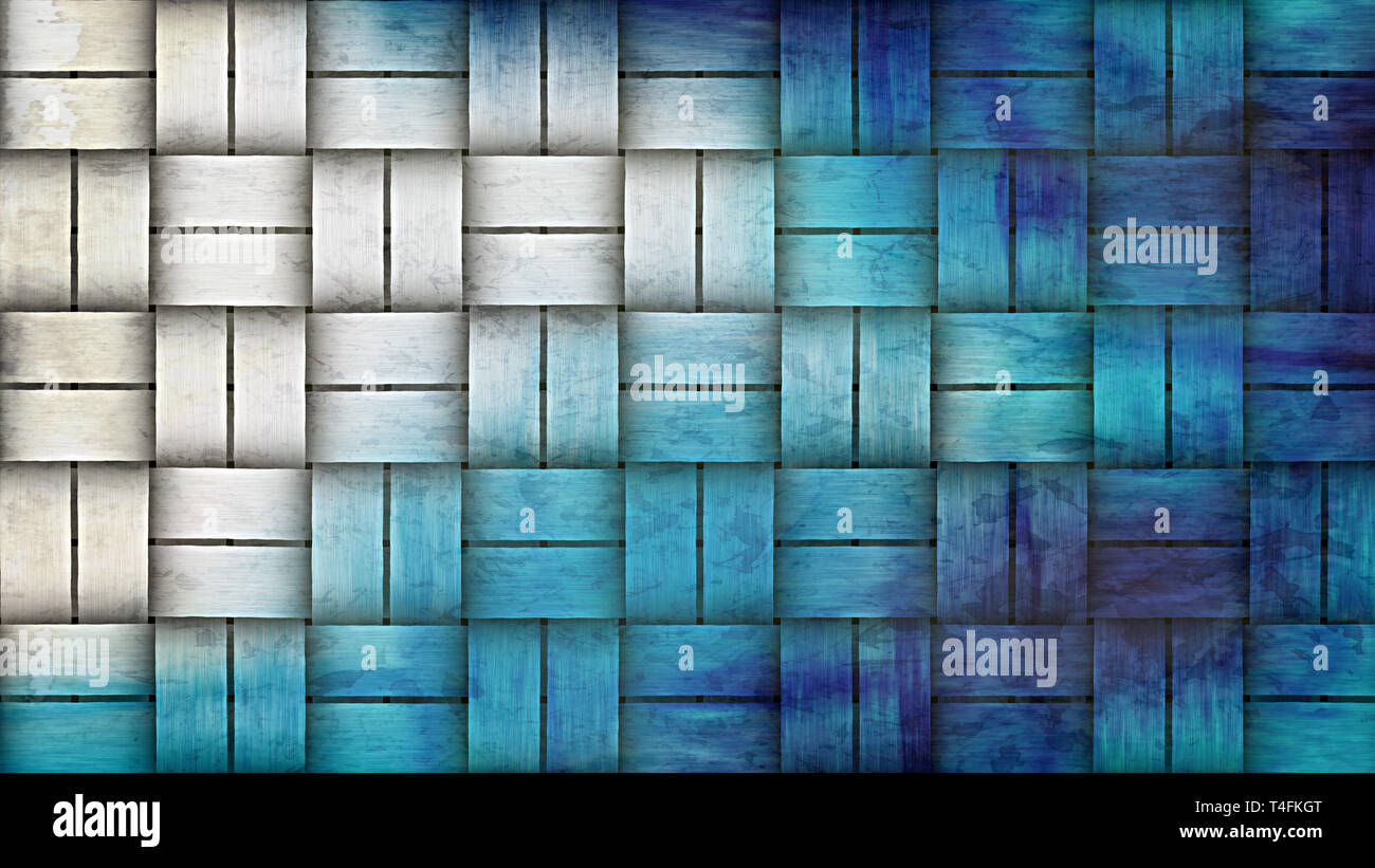 Blue and White Weave Rattan Texture Background Stock Photo - Alamy