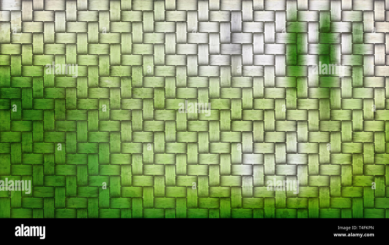Green and White Wicker Twill Weave Background Stock Photo - Alamy