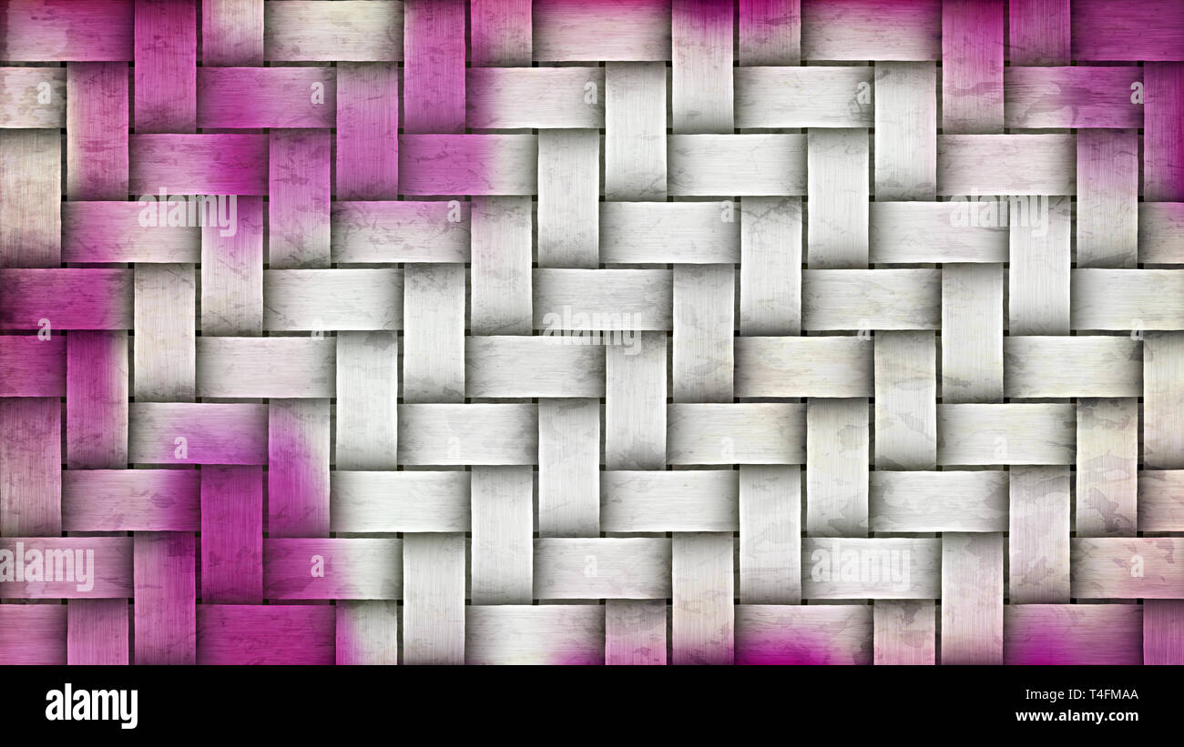 Pink and White Woven Basket Twill background Stock Photo - Alamy