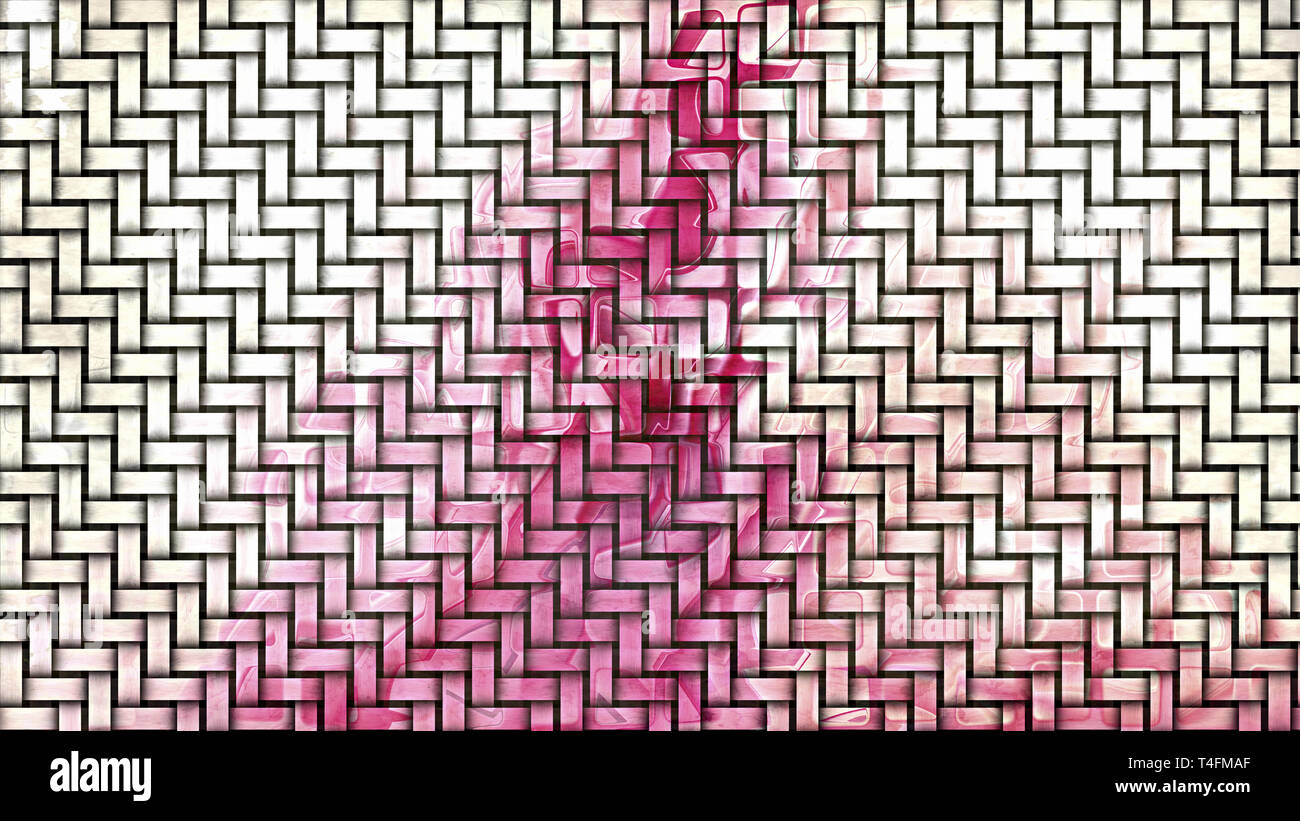 Pink and White Weave Texture Stock Photo - Alamy