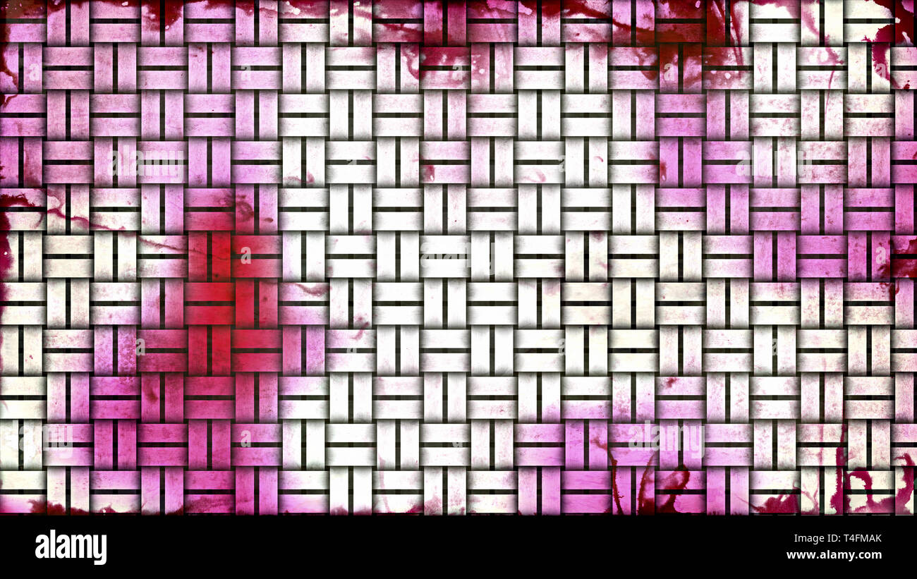 Pink and White Weave Texture Background Stock Photo - Alamy