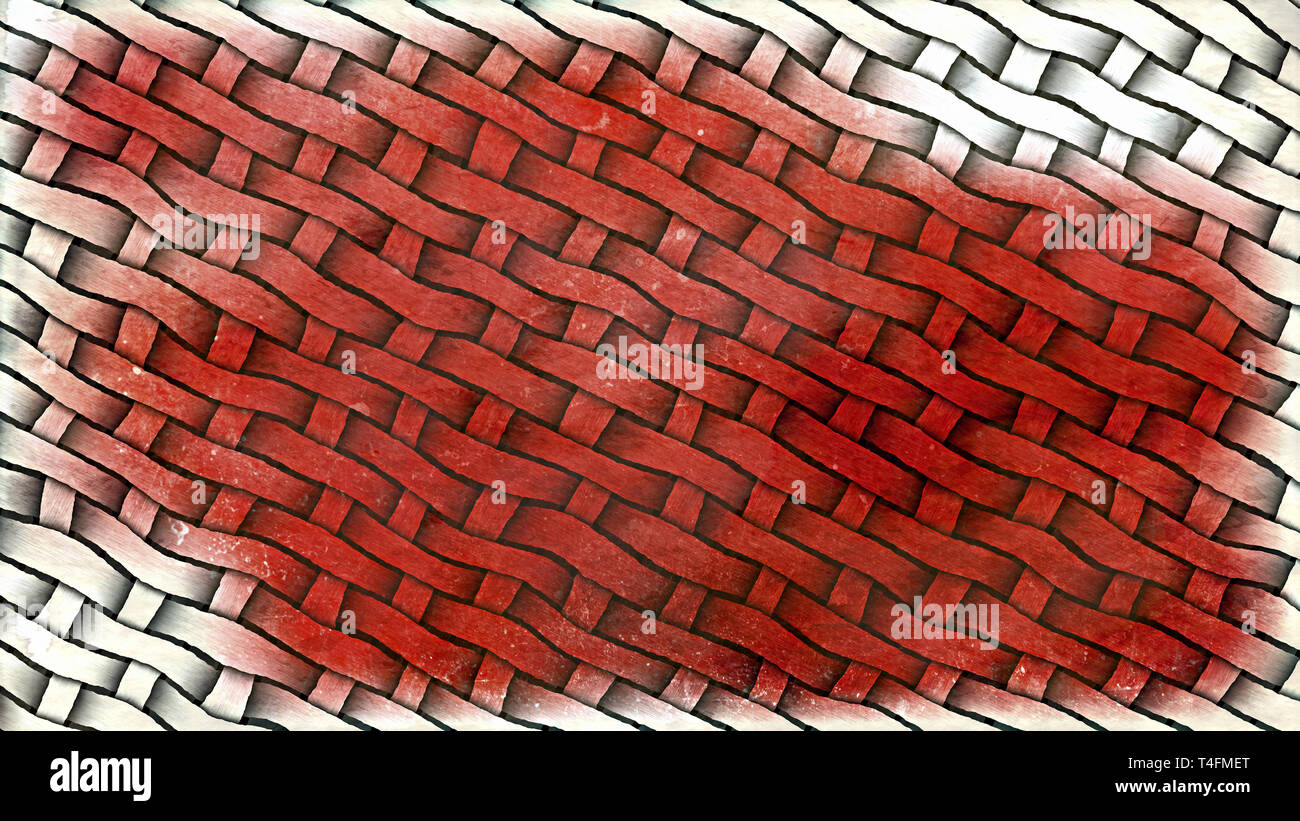 Red and White Basket Texture Background Stock Photo - Alamy