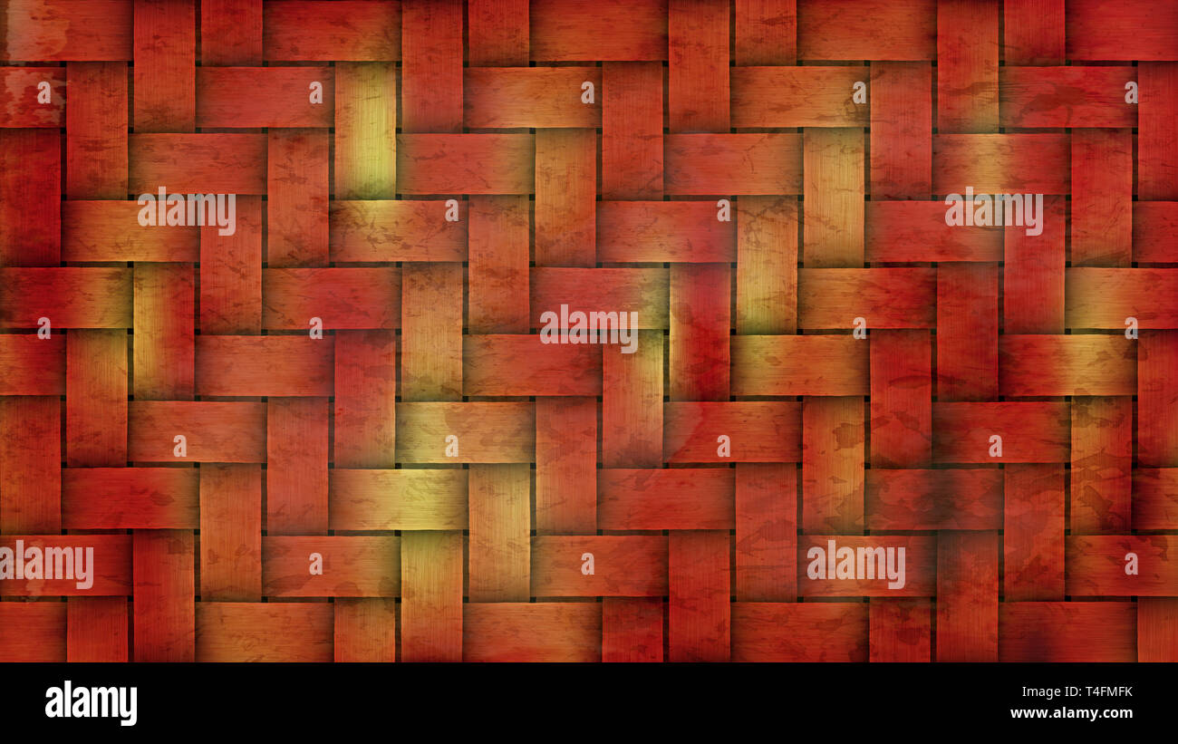 Red and Yellow Weave Rattan Texture Background Stock Photo - Alamy