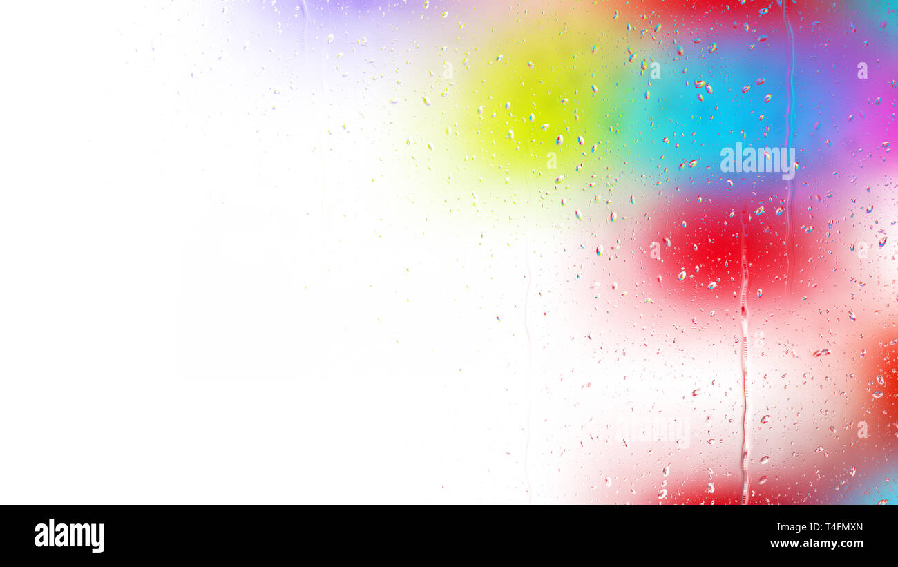 Colorful Water Drop Background Image Stock Photo - Alamy