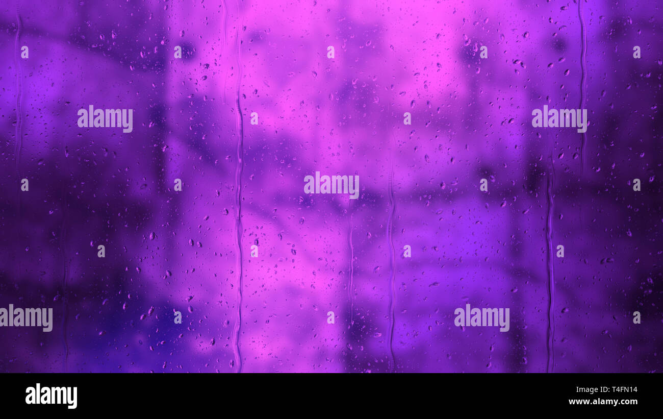 Cool Purple Water Drop Background Stock Photo - Alamy