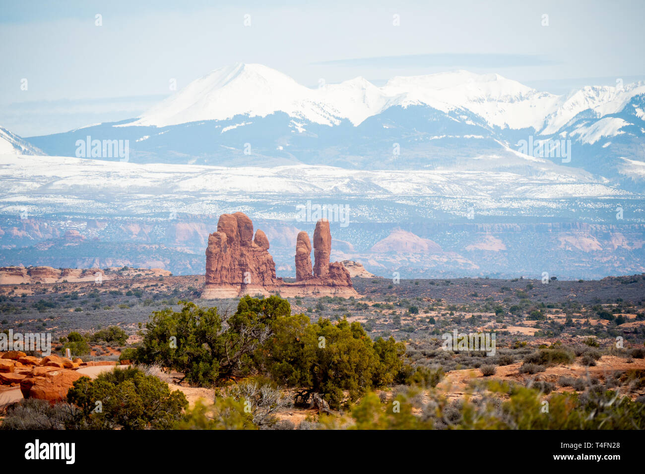 Arches National Park in Utah - famous landmark Stock Photo - Alamy