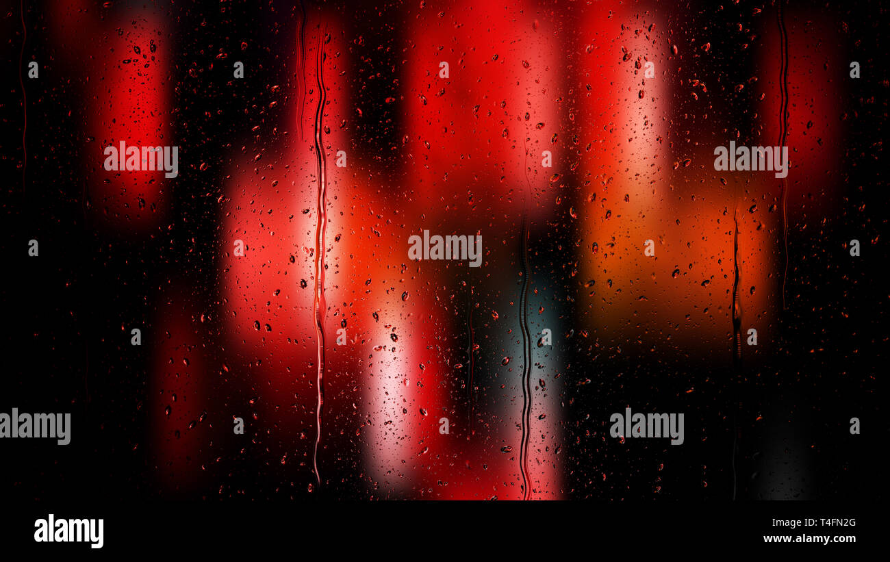 Cool Red Water Drop Background Image Stock Photo - Alamy
