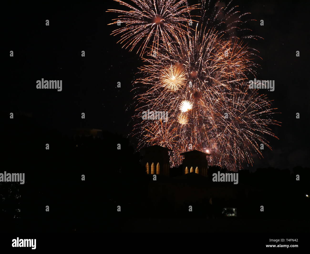 Flying fireworks rocket hi-res stock photography and images - Alamy