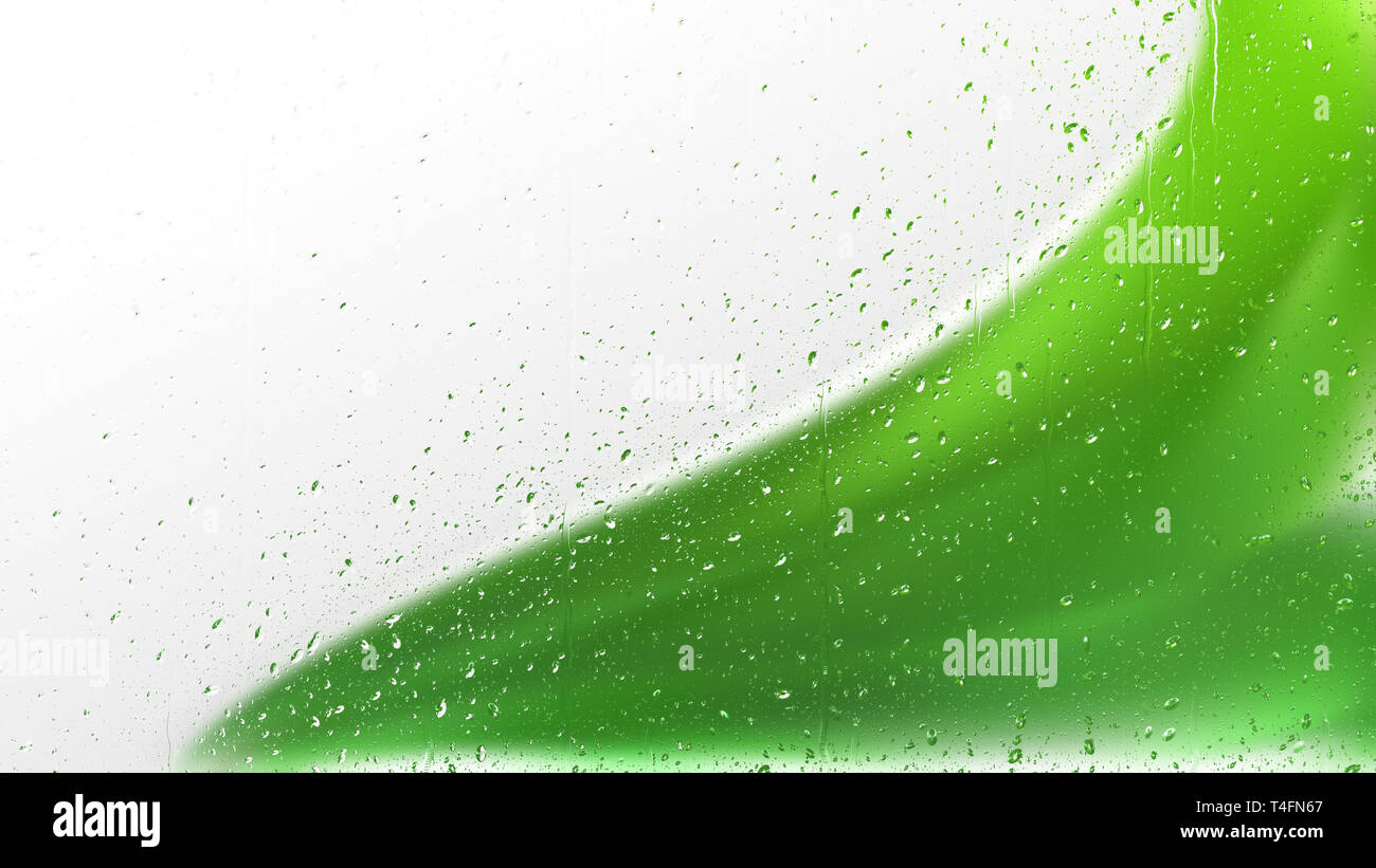 Green Water Drop Background Image Stock Photo - Alamy