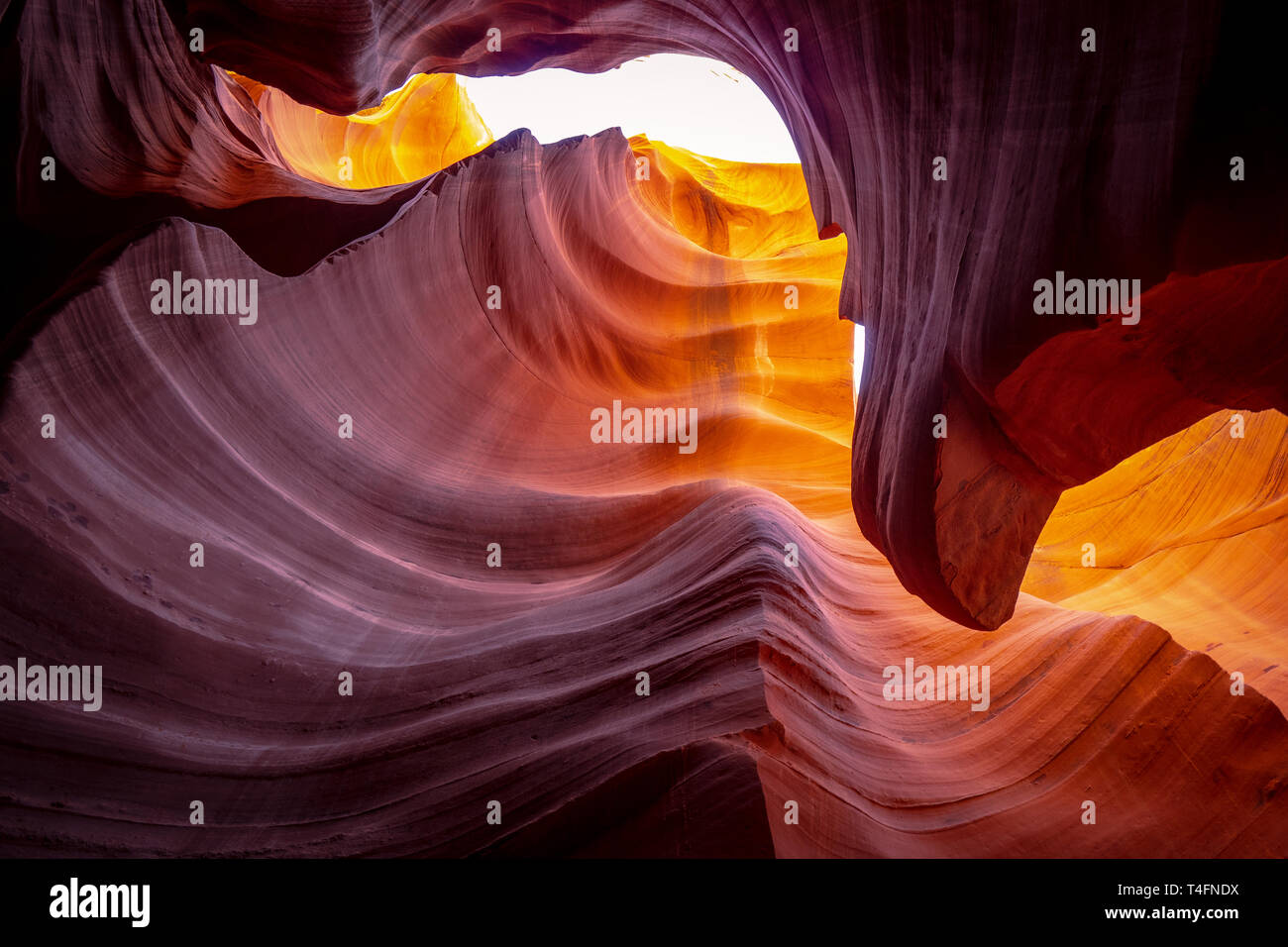 Antelope Canyon - amazing colors of the sandstone rocks Stock Photo - Alamy