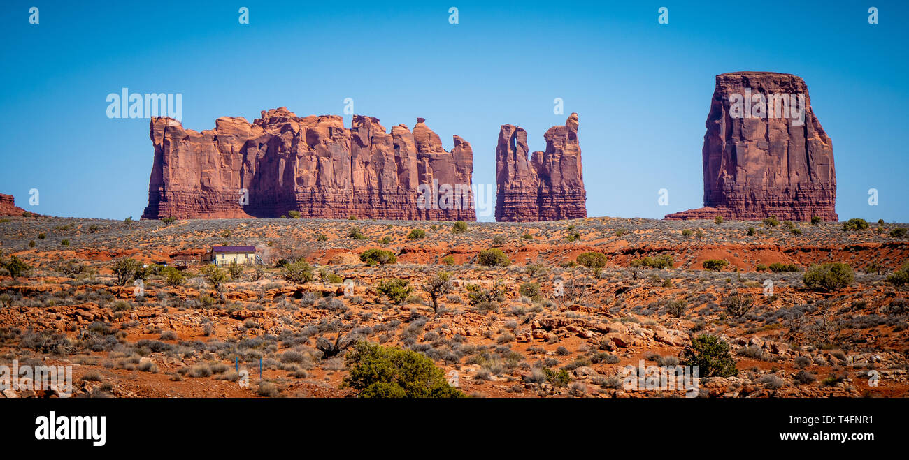 Amazing rock sculptures at Monument Valley Stock Photo - Alamy