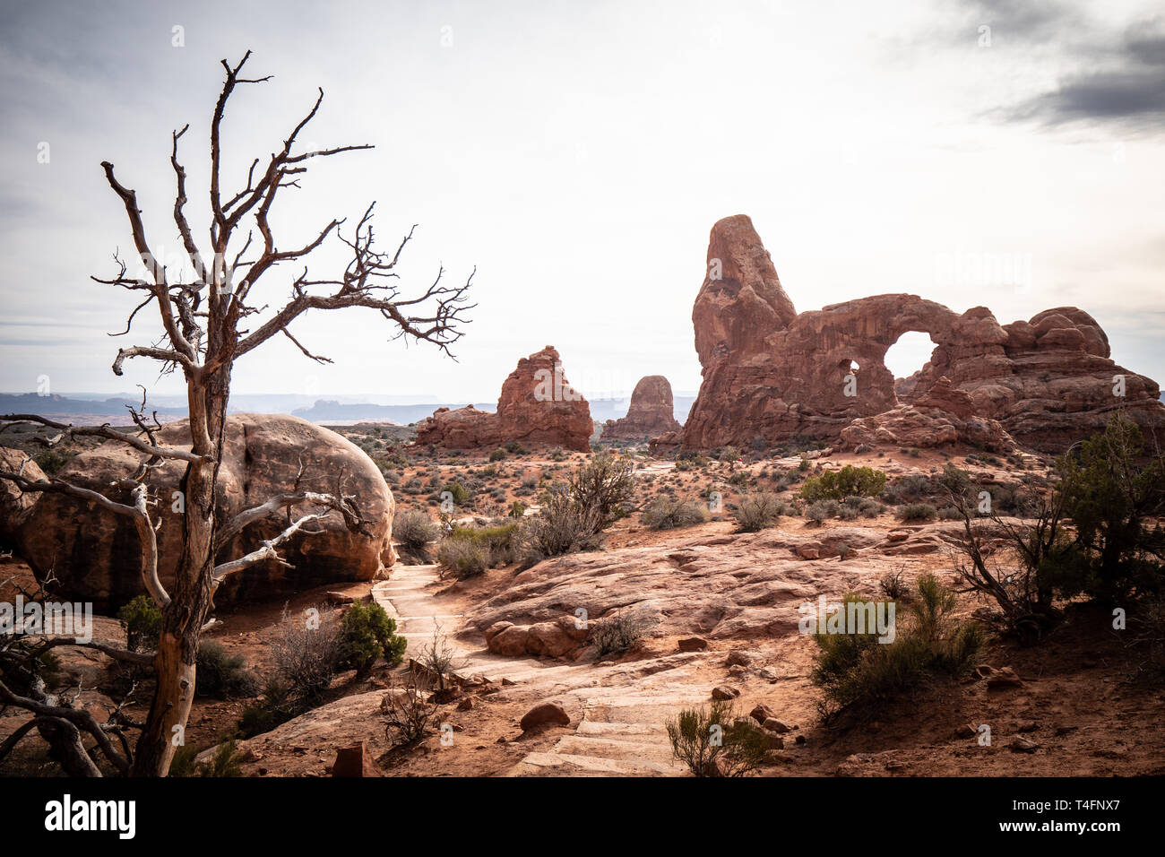 Arches National Park in Utah - famous landmark Stock Photo - Alamy