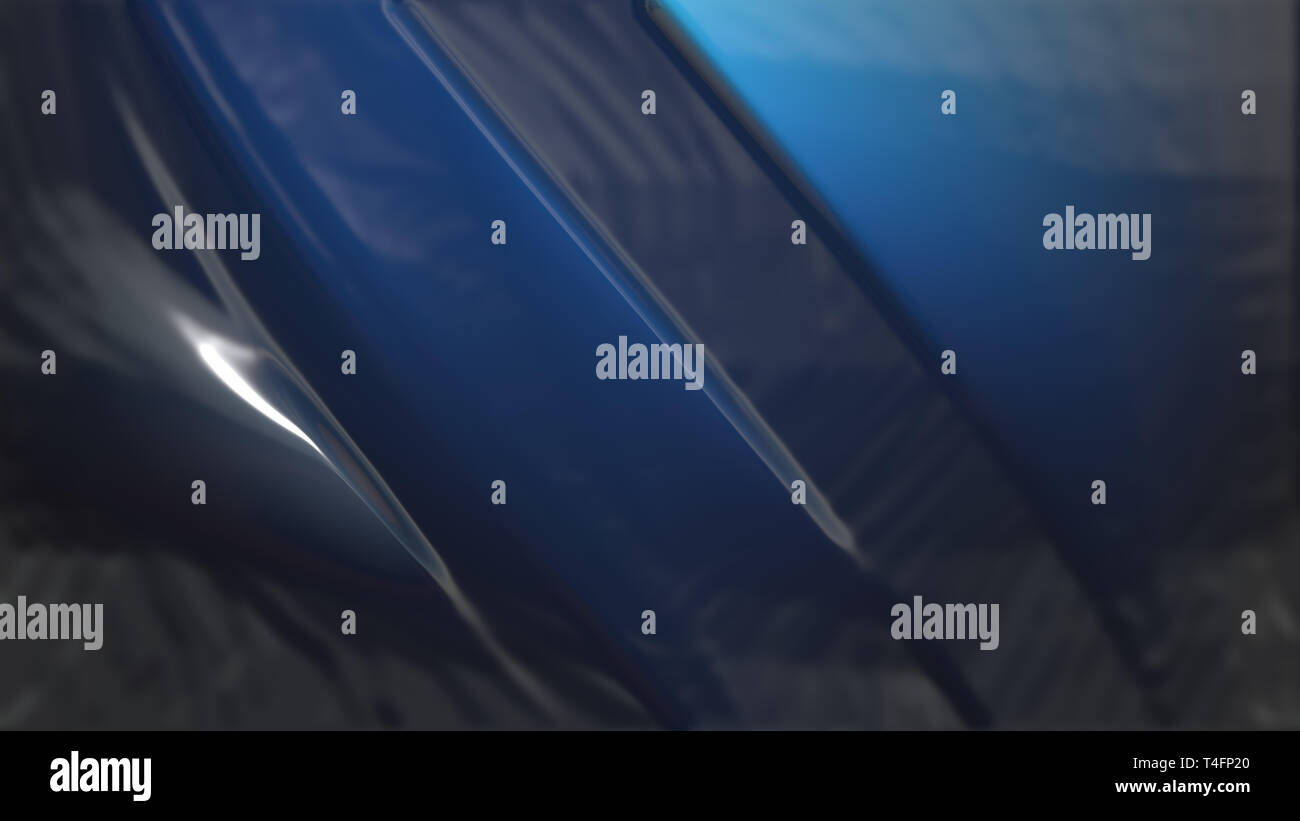 Cool Blue Plastic Wrap Texture Background Stock Photo - Alamy