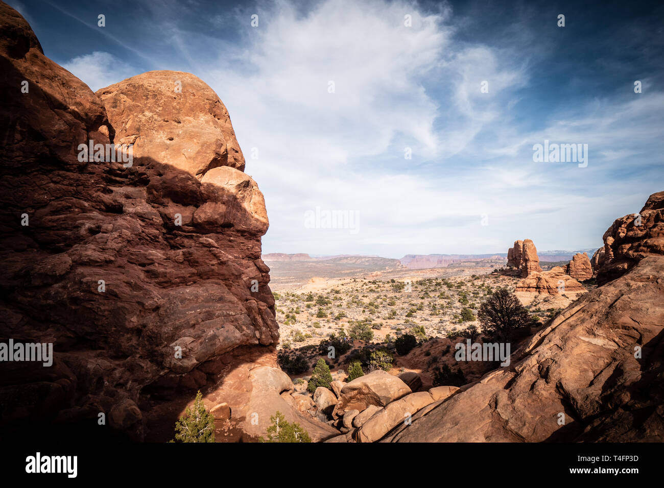Arches National Park in Utah - famous landmark Stock Photo - Alamy