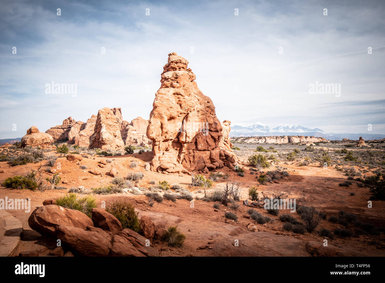 Arches National Park in Utah - famous landmark Stock Photo - Alamy