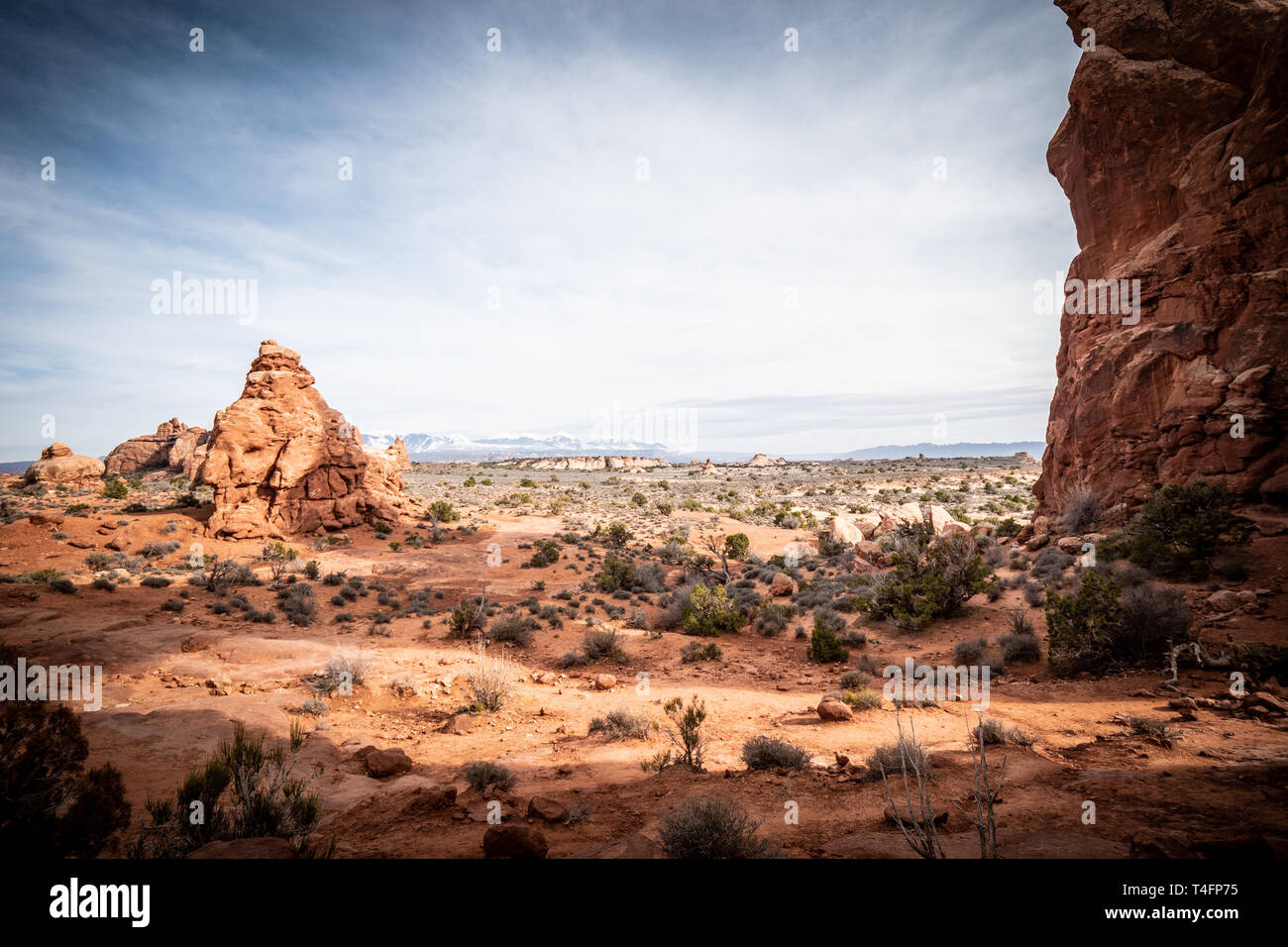 Arches National Park in Utah - famous landmark Stock Photo - Alamy