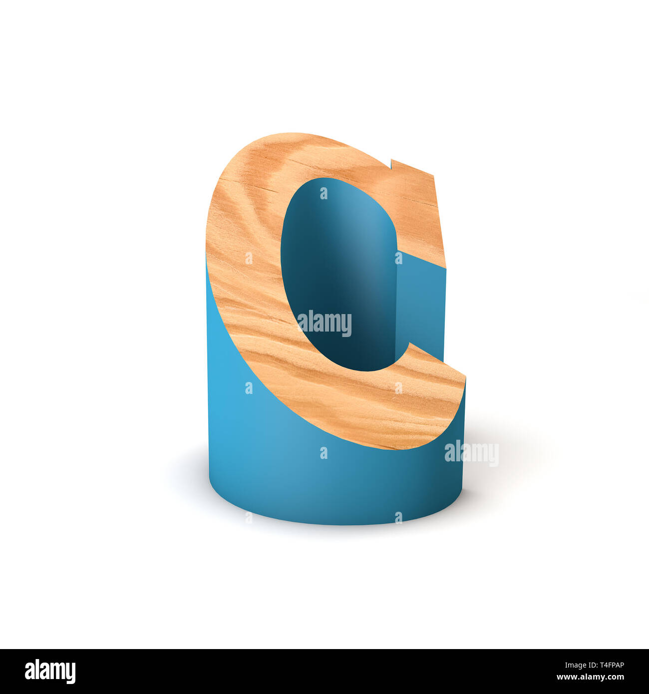 Letter C wooden angled font. 3D Rendering Stock Photo - Alamy