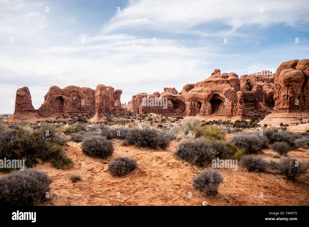 Arches National Park in Utah - famous landmark Stock Photo - Alamy
