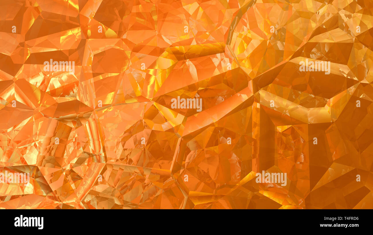 Orange Abstract Crystal Background Image Stock Photo - Alamy