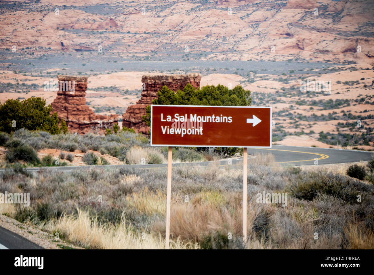 Arches National Park in Utah - famous landmark Stock Photo - Alamy