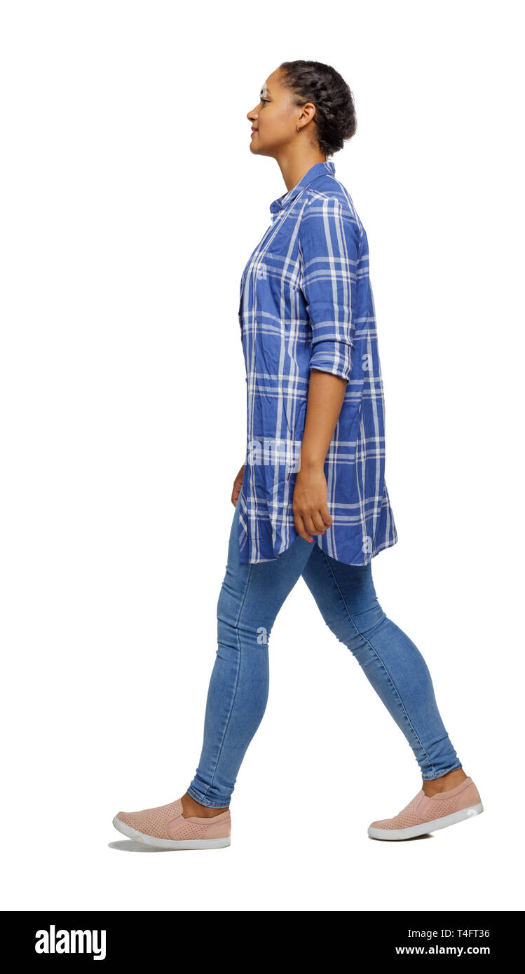 Girl Walking Side View