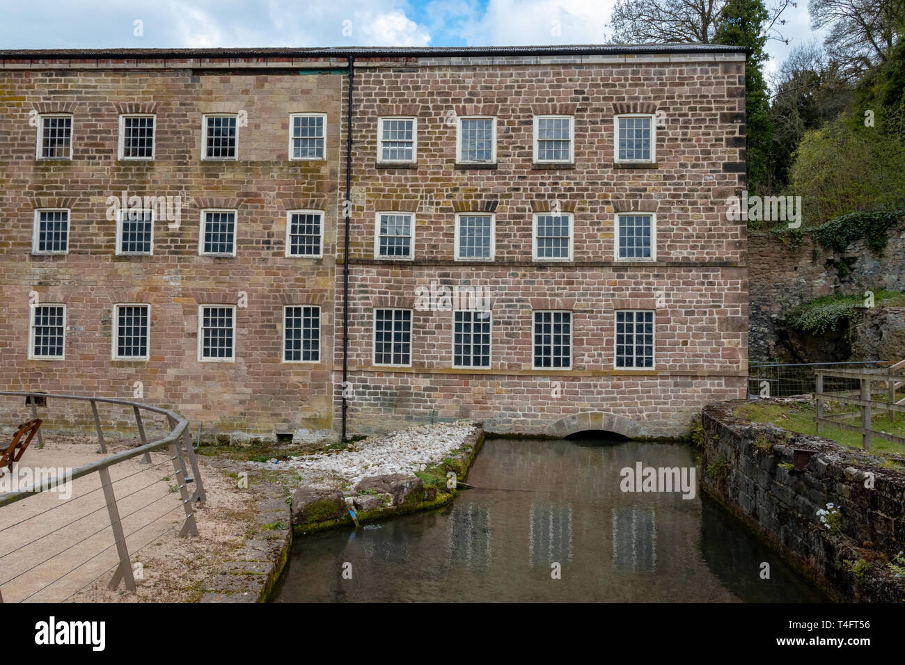 Arkwright"s Cromford Cotton Mill developed by Richard Arkwright at ...