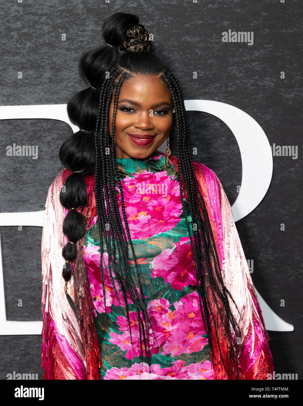 Actress Kyanna Simone Simpson wearing dress and shoes by Balenciaga ...