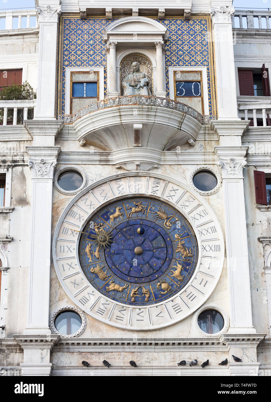 St Mark's Clock Tower (Torre dell'Orologio), St Mark's Square, Venice ...