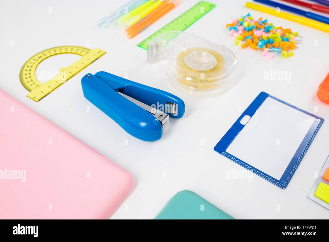 Useful stationary tools for easier life collected together Stock Photo ...