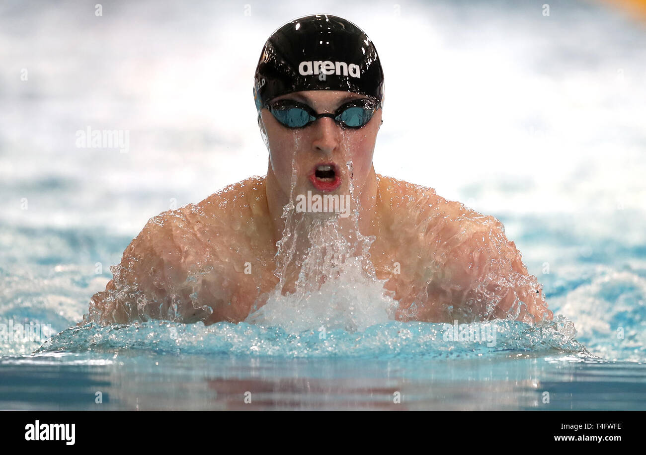 David Bloomfield in the heats for the Men's Open 100m Breaststroke ...