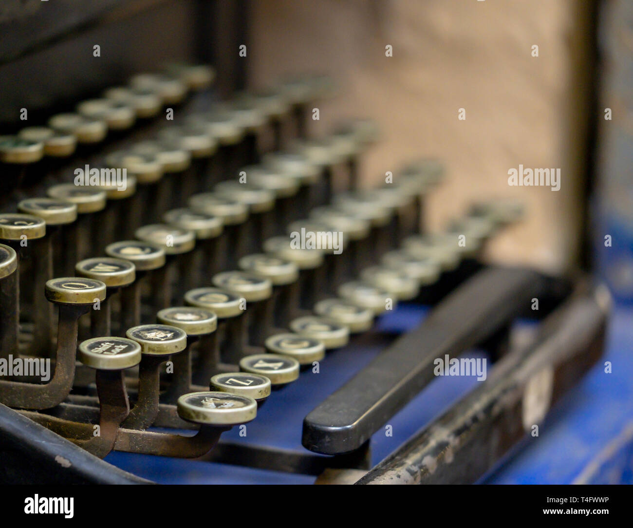 Alphabet typewriter keys on white hi-res stock photography and images ...