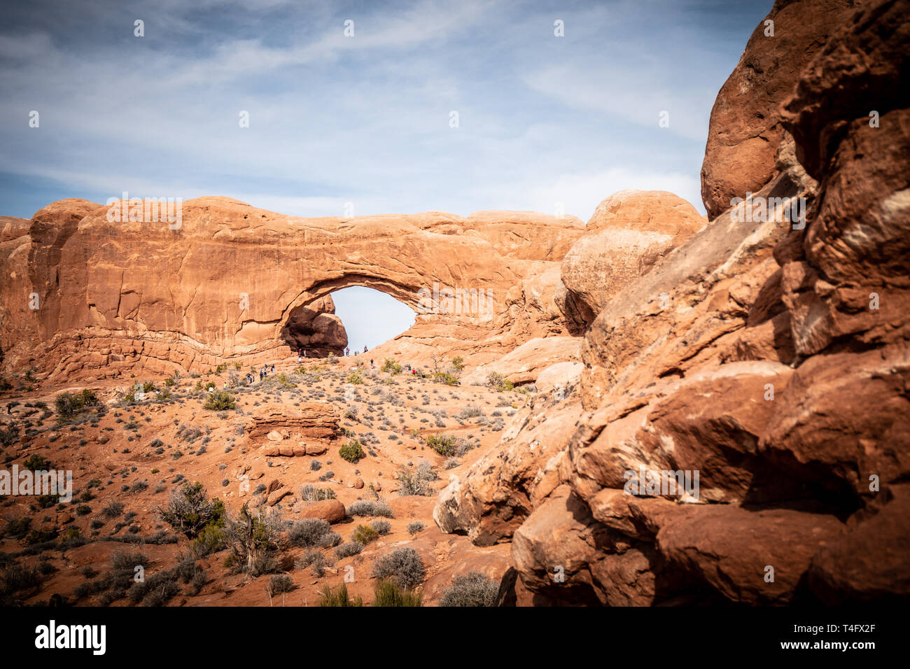 Arches National Park in Utah - famous landmark Stock Photo - Alamy