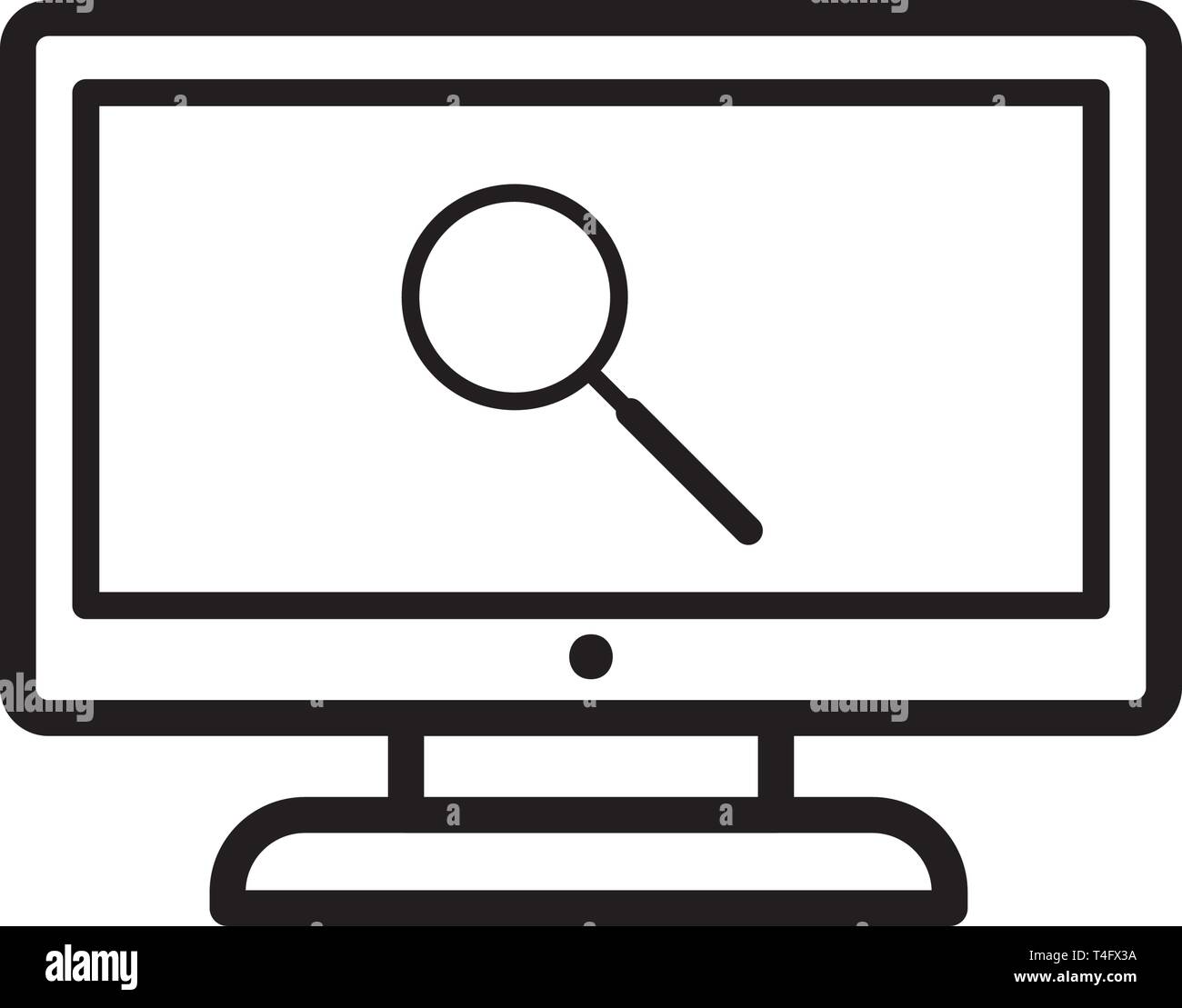 Liquid crystal display monitor Stock Vector Images - Alamy